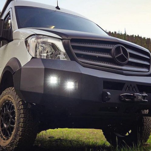 Backwoods Adventure Mods Front Bumper | Mercedes Sprinter (2014-2018 ...